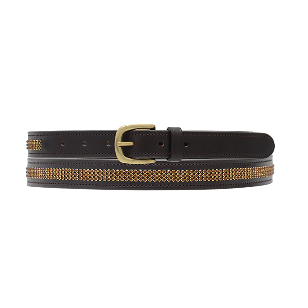 Hy Womens/Ladies Crystal Diamante Leather Belt (BZ186) | eBay