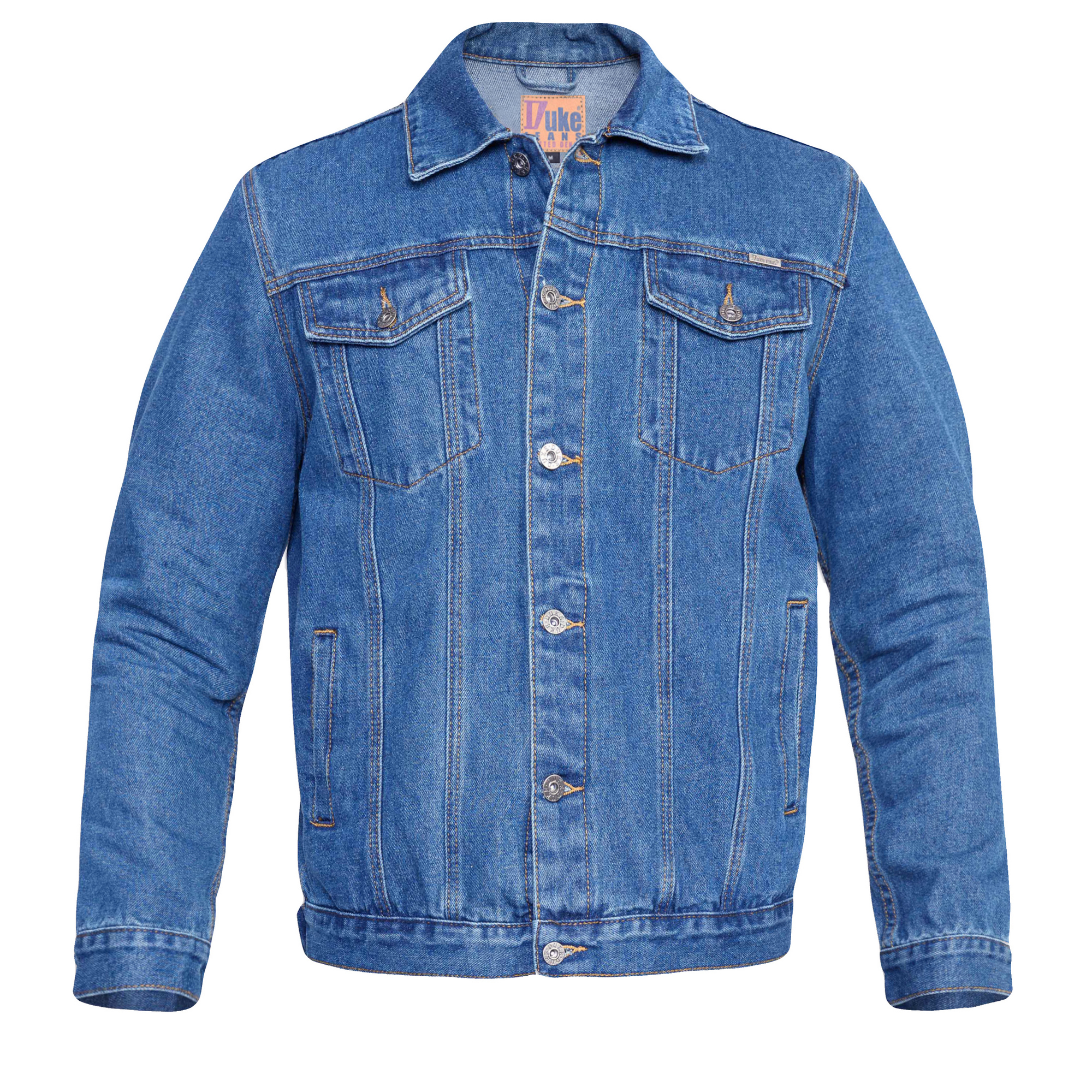 Duke Mens D555 London Trucker Denim Jacket (DC102) | eBay